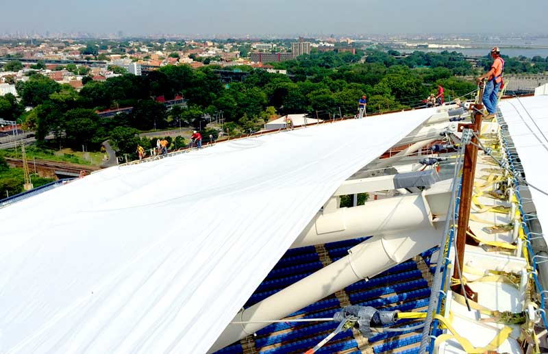 US Tennis Open shaded by Polyfab USA - PolyfabUSA Premium Shade Cloth